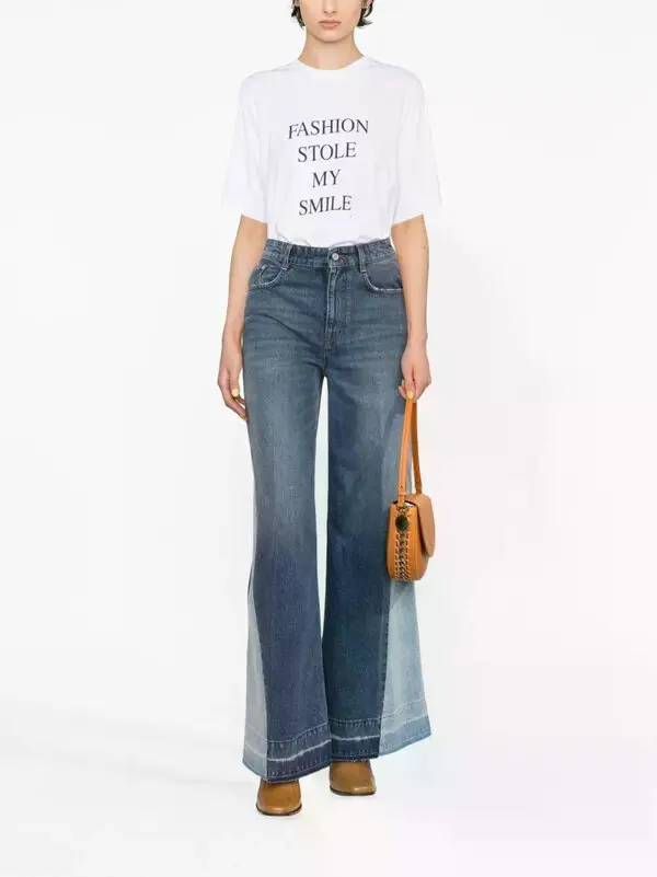 Stella McCartney Double-tone Wide-leg Jeans