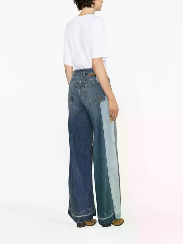 Stella McCartney Double-tone Wide-leg Jeans
