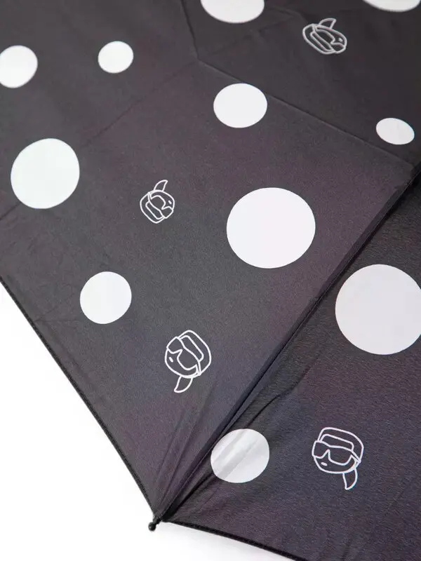 Karl Lagerfeld Polka-dot Automatic Umbrella
