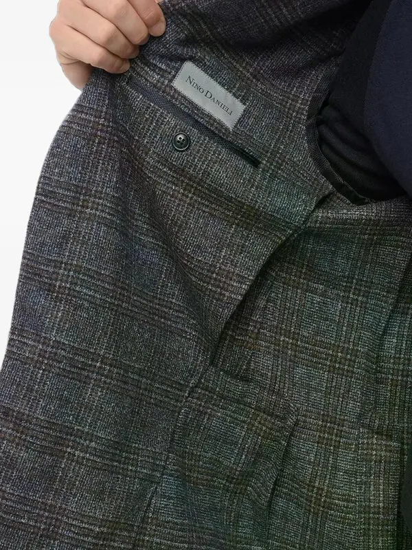 Corneliani Nino Danieli Checked Blazer - Blue