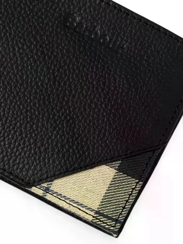 Barbour Tabert Tartan-panel Pebbled-leather Wallet