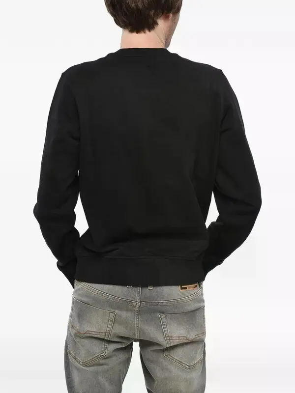 DIESEL® Industry Logo-print Crew-neck Cotton Sweatshirt