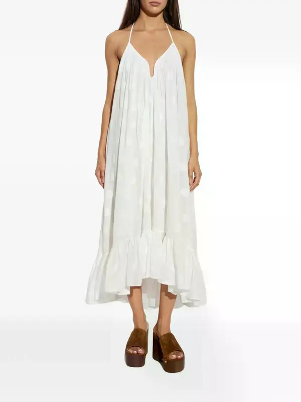Zimmermann Solstice Polka-dot Ruffled Midi Dress