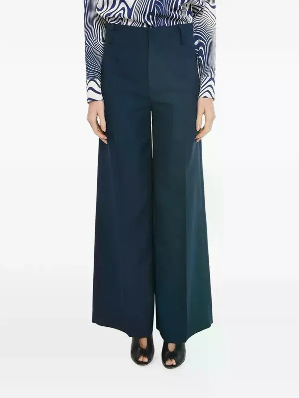 SUPER BLOND High-waisted Palazzo Pants - Blue