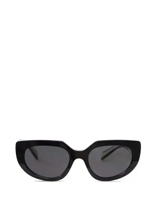 Prada Geometric-frame Sunglasses - Black