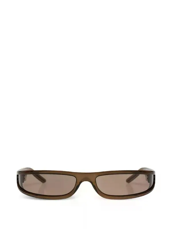 Rick Owens Rectangle-frame Sunglasses - Brown