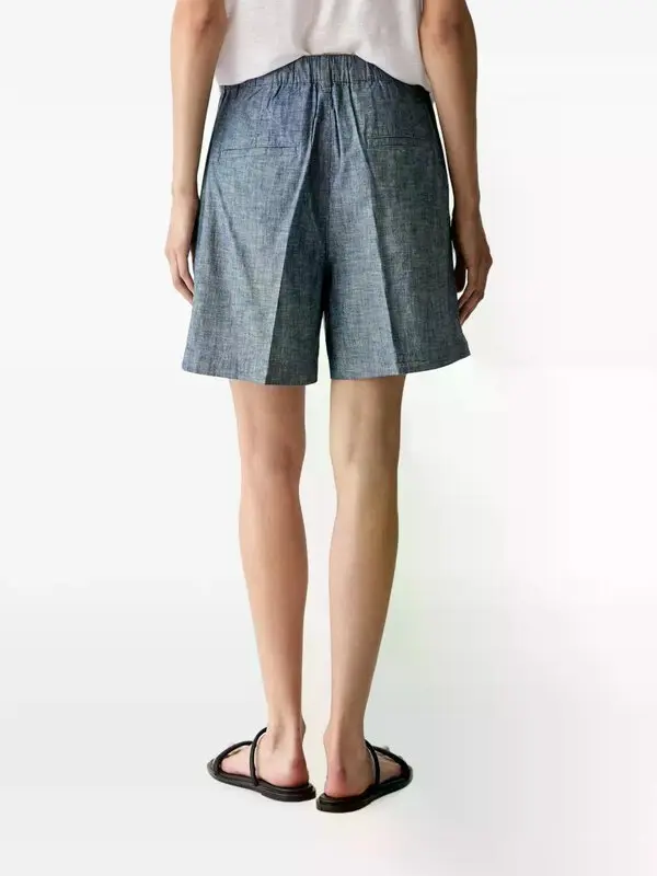 BENETTON Pleated High-waisted Shorts