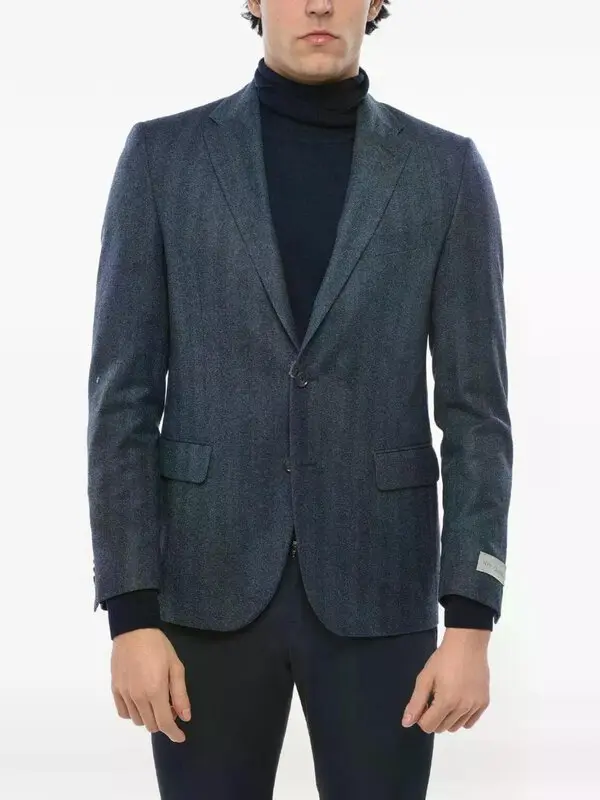 Corneliani Logo-patch Single-breasted Blazer