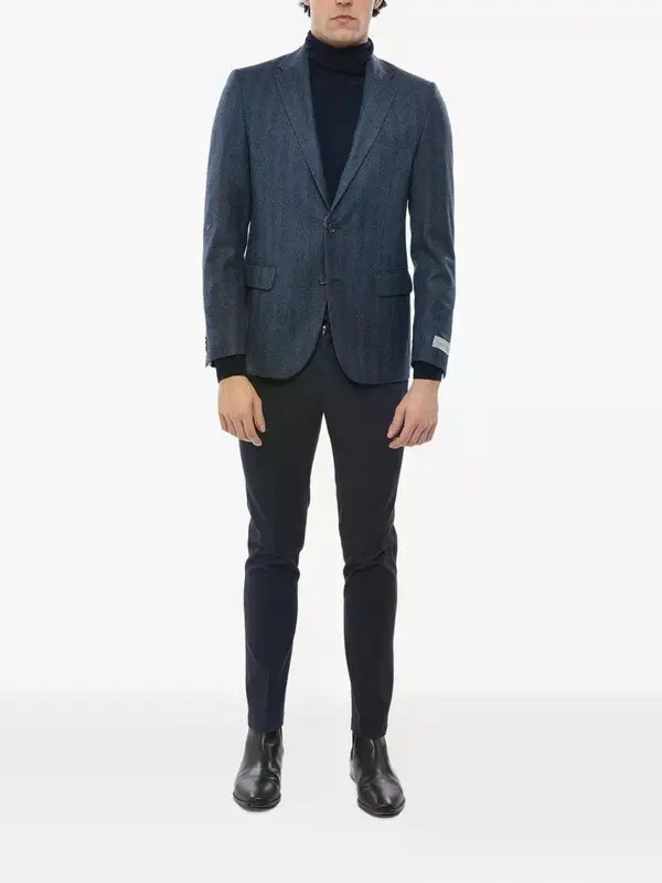 Corneliani Logo-patch Single-breasted Blazer