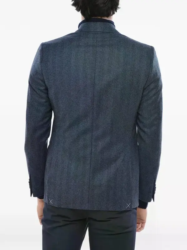 Corneliani Logo-patch Single-breasted Blazer