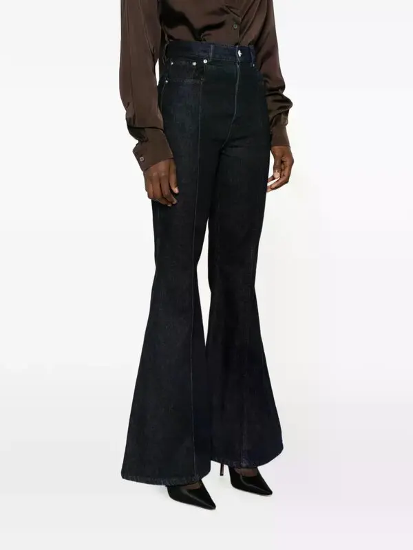 Viktor & Rolf Logo Patch Bootcut Jeans