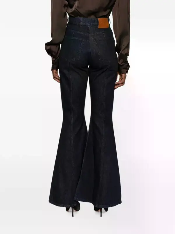 Viktor & Rolf Logo Patch Bootcut Jeans
