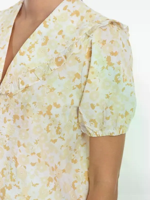 SAMSOE SAMSOE Floral-print Ruffled Mini Dress