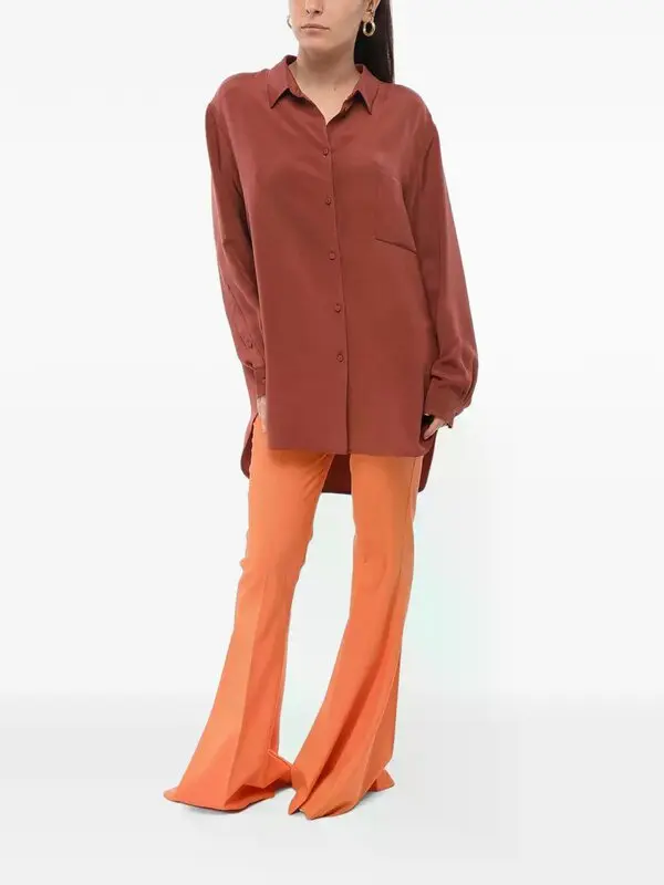 SUPER BLOND Patch-pocket Shirt - Brown