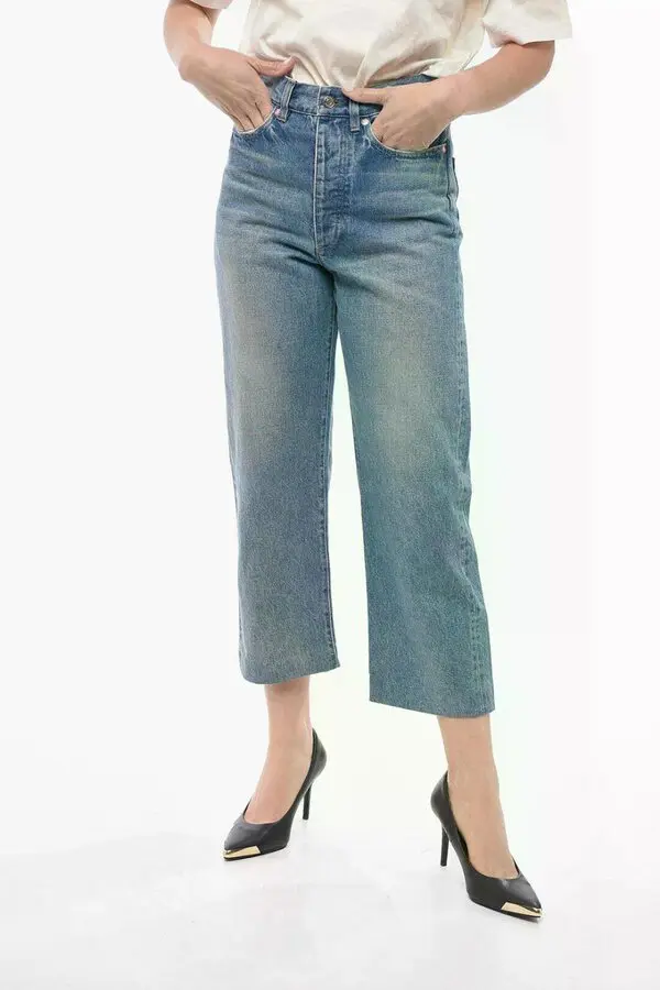 TANAKA Wide-leg Cropped Jeans