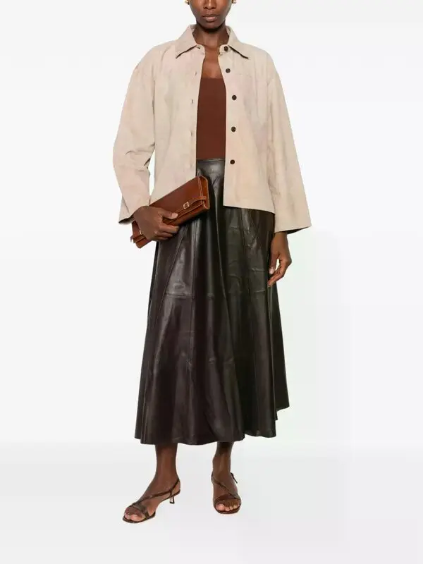 ARMA Suede Button-front Jacket