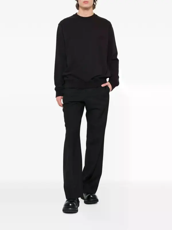 WOOYOUNGMI Logo-print Long-sleeve Sweatshirt - Black