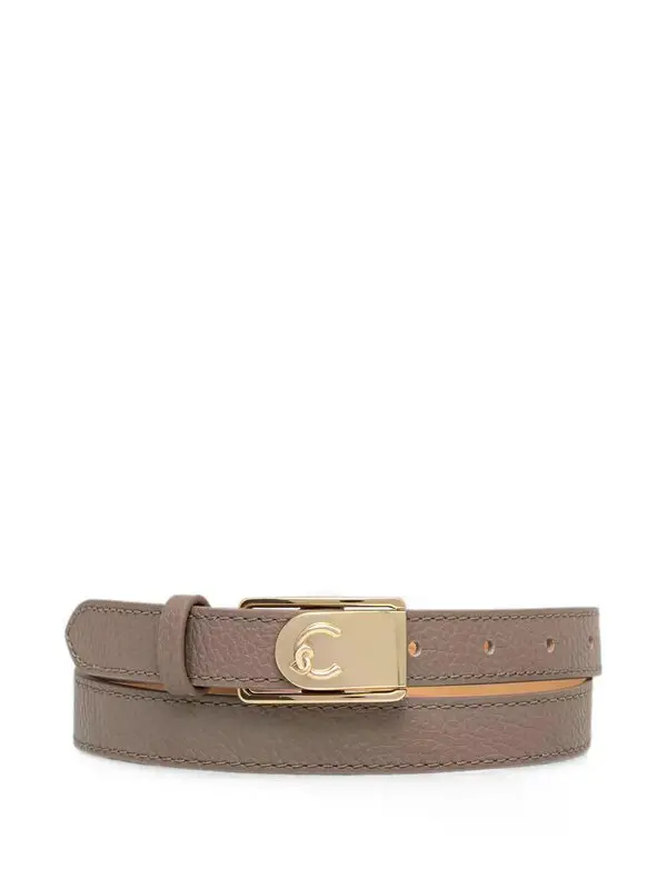 COCCINELLE Logo-plaque Pebbled Belt