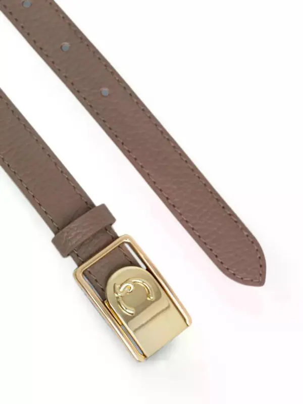 COCCINELLE Logo-plaque Pebbled Belt
