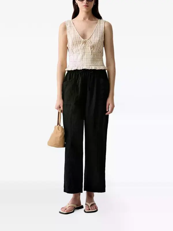 BENETTON Drawstring Patch-pocket Trousers