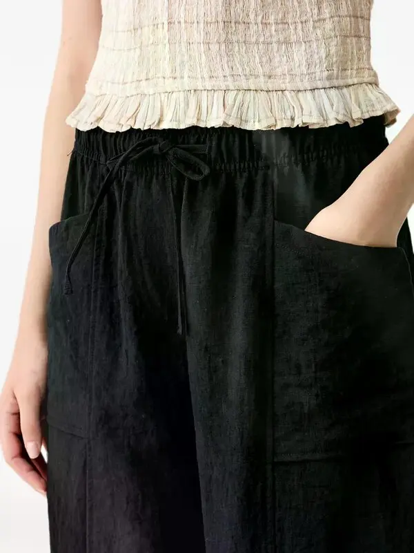 BENETTON Drawstring Patch-pocket Trousers