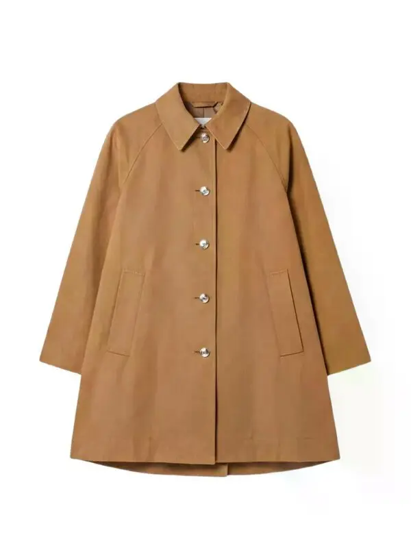 Herno Pointed-collar Overszied Jacket - Brown