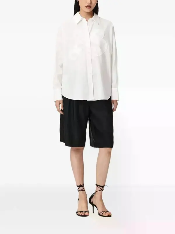 ALLSAINTS Sparrow Long-sleeve Shirt With Logo Appliqu