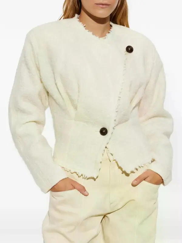 Isabel Marant Étoile Frayed-edge Tweed Jacket - Neutrals