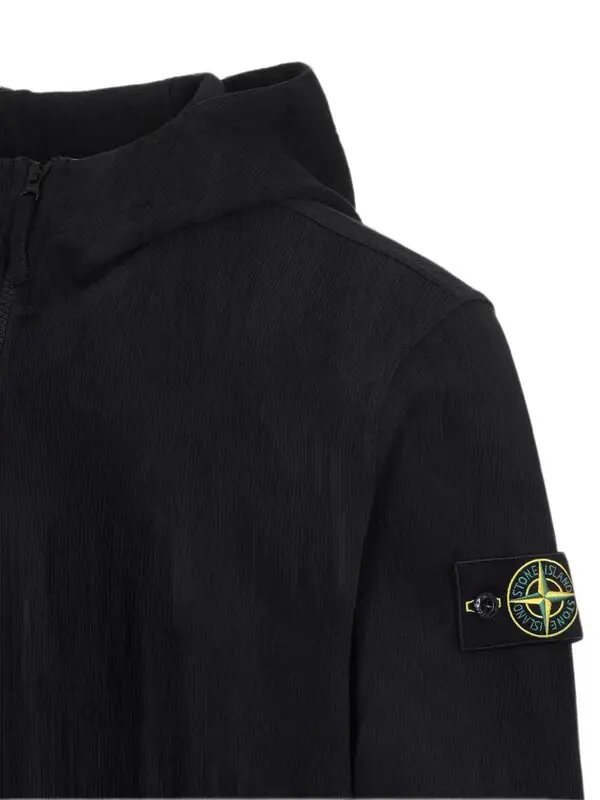 Stone Island Logo-patch Zip-up Hoodie