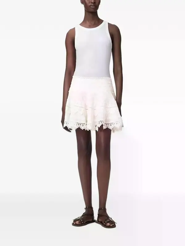ALLSAINTS Lillith A-line Mini Skirt - White