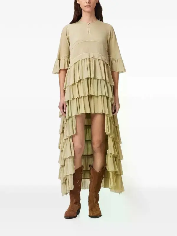 ALLSAINTS Cavarly Assymetric Dress - Green