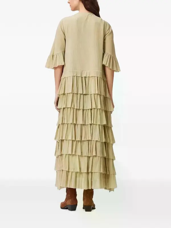 ALLSAINTS Cavarly Assymetric Dress - Green