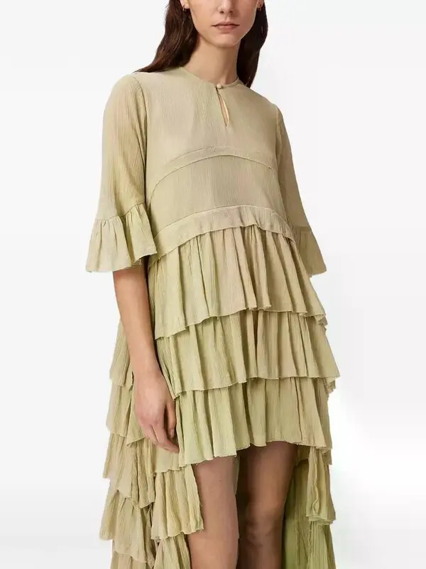 ALLSAINTS Cavarly Assymetric Dress - Green
