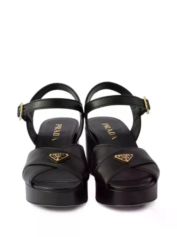 Prada Nappa Leather Platform Sandals