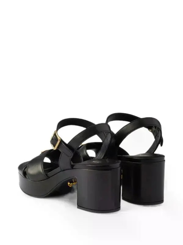 Prada Nappa Leather Platform Sandals