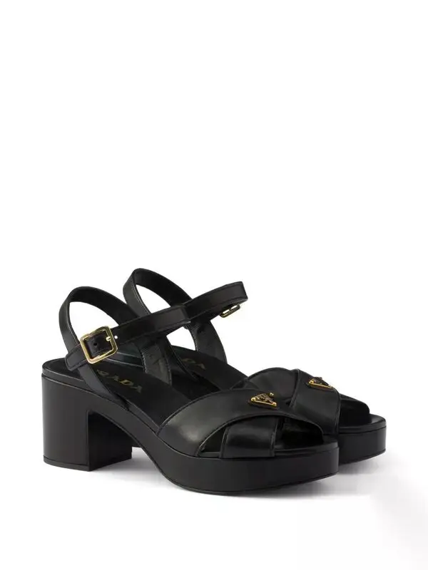 Prada Nappa Leather Platform Sandals