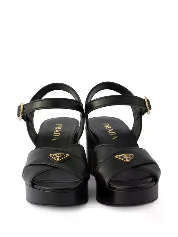 Prada Nappa Leather Platform Sandals