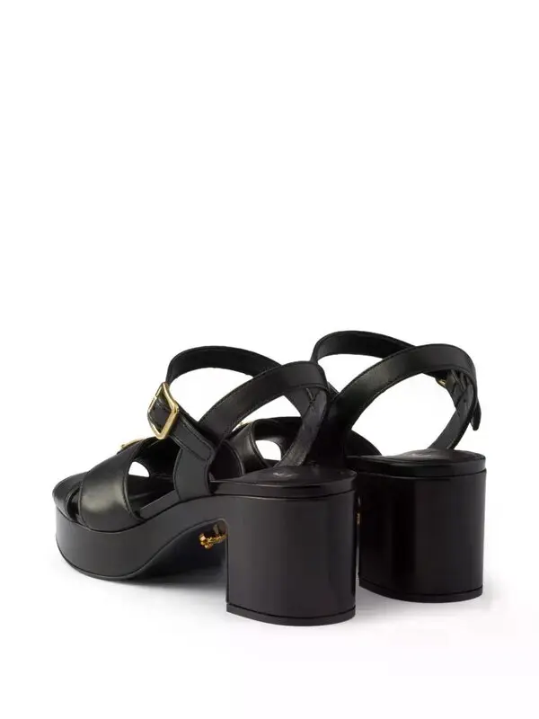 Prada Nappa Leather Platform Sandals