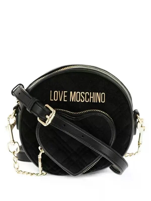 Moschino Heart-shaped Pocket Round Mini Crossbody Bag