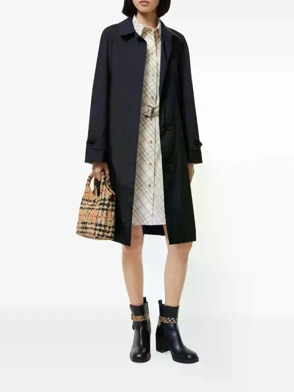 Burberry Long Belted Nylon Tickhill Car Coat