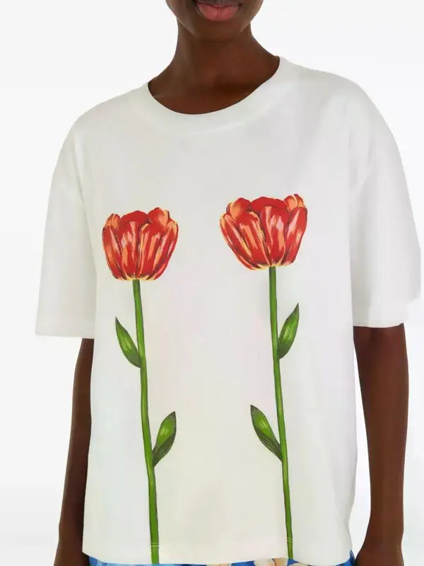 Farm Rio Tulip Print T-shirt