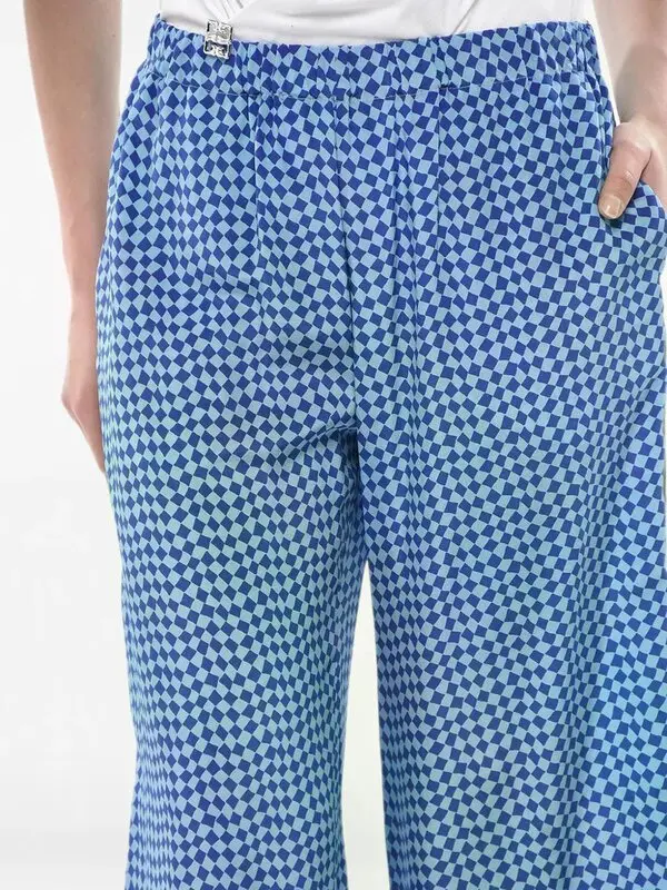 Marni Checked Silk Trousers