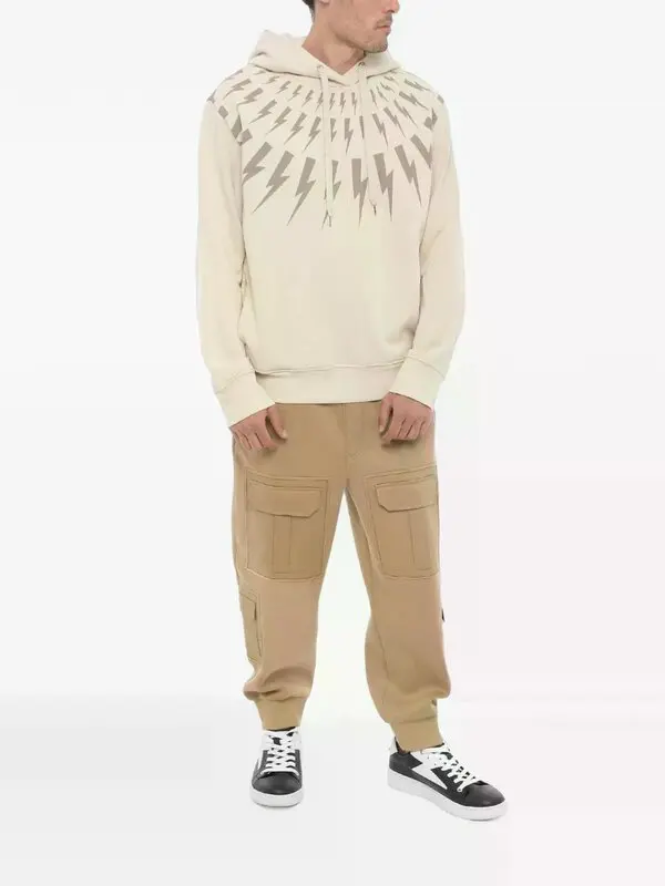 Neil Barrett Fairisle Thunderbolt Hoodie