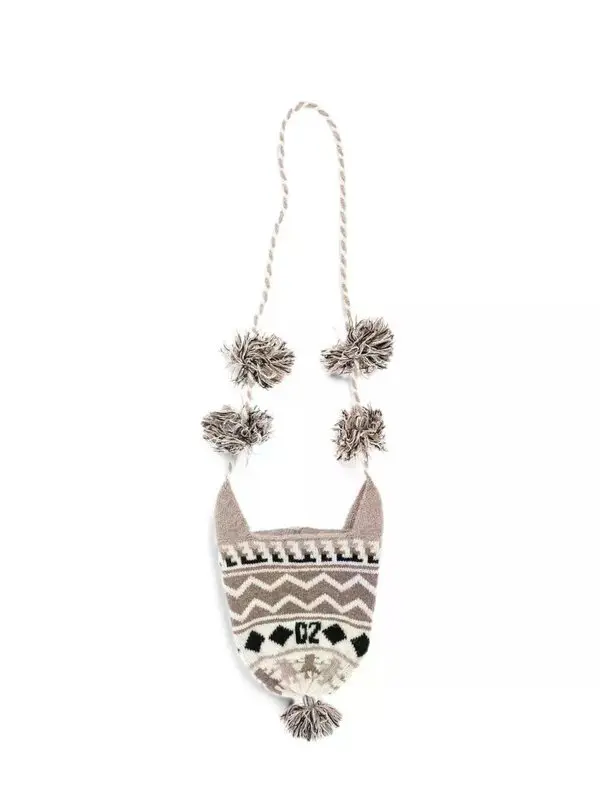 Dsquared2 Logo-detail Shoulder Bag - Grey
