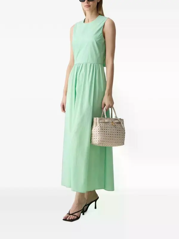 BENETTON Cut-out Sleeveless Maxi Dress - Green