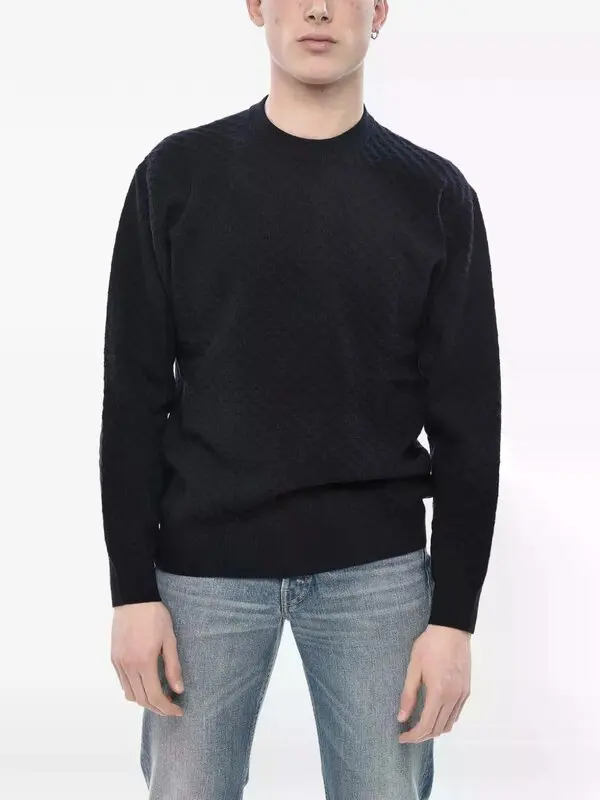 PAOLO PECORA Textured Sweater - Blue
