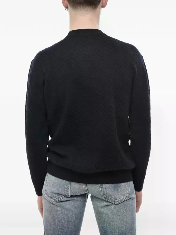 PAOLO PECORA Textured Sweater - Blue