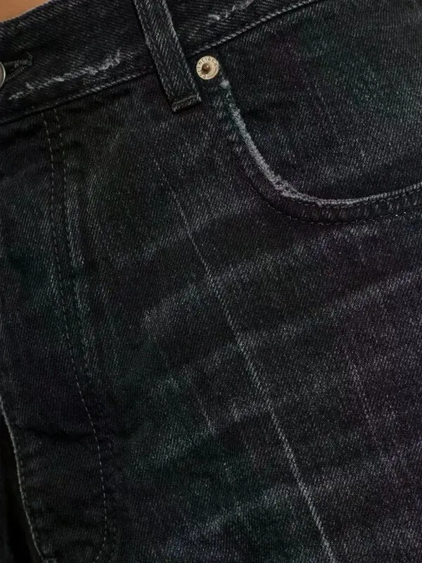 Balenciaga Panelled Distressed-finish Shorts