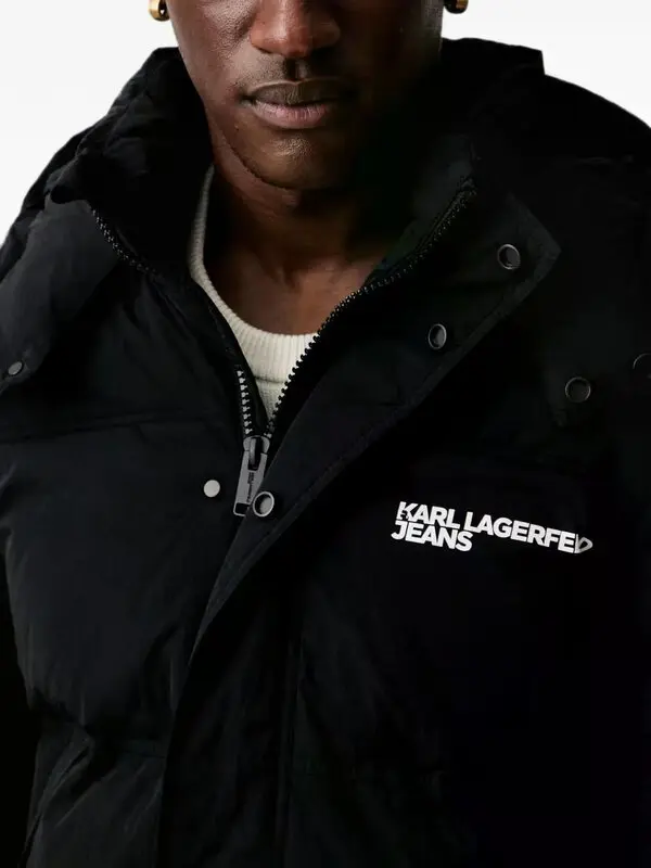 Karl Lagerfeld Quilted Logo-print Jacket