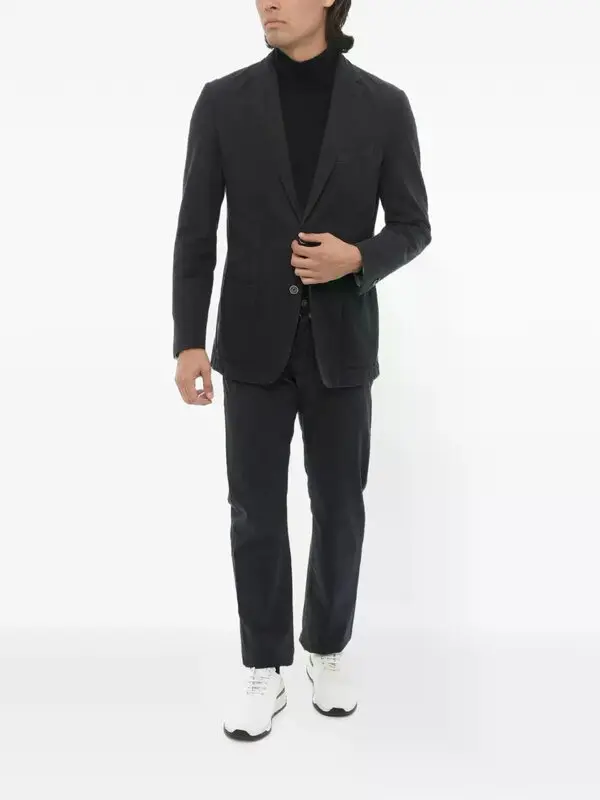 Corneliani Identity Single-breasted Blazer - Blue